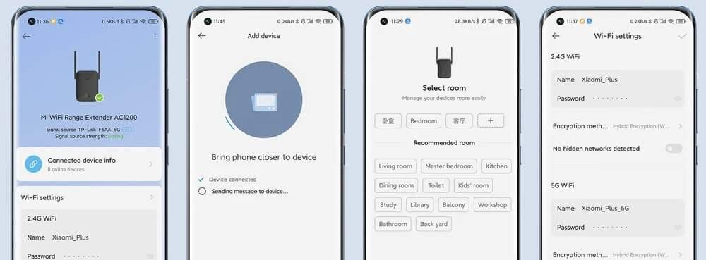 Mi WiFi Range Extender AC1200, Indicateur De Signal Intelligent, Facile À Configurer, Les Bandes ...