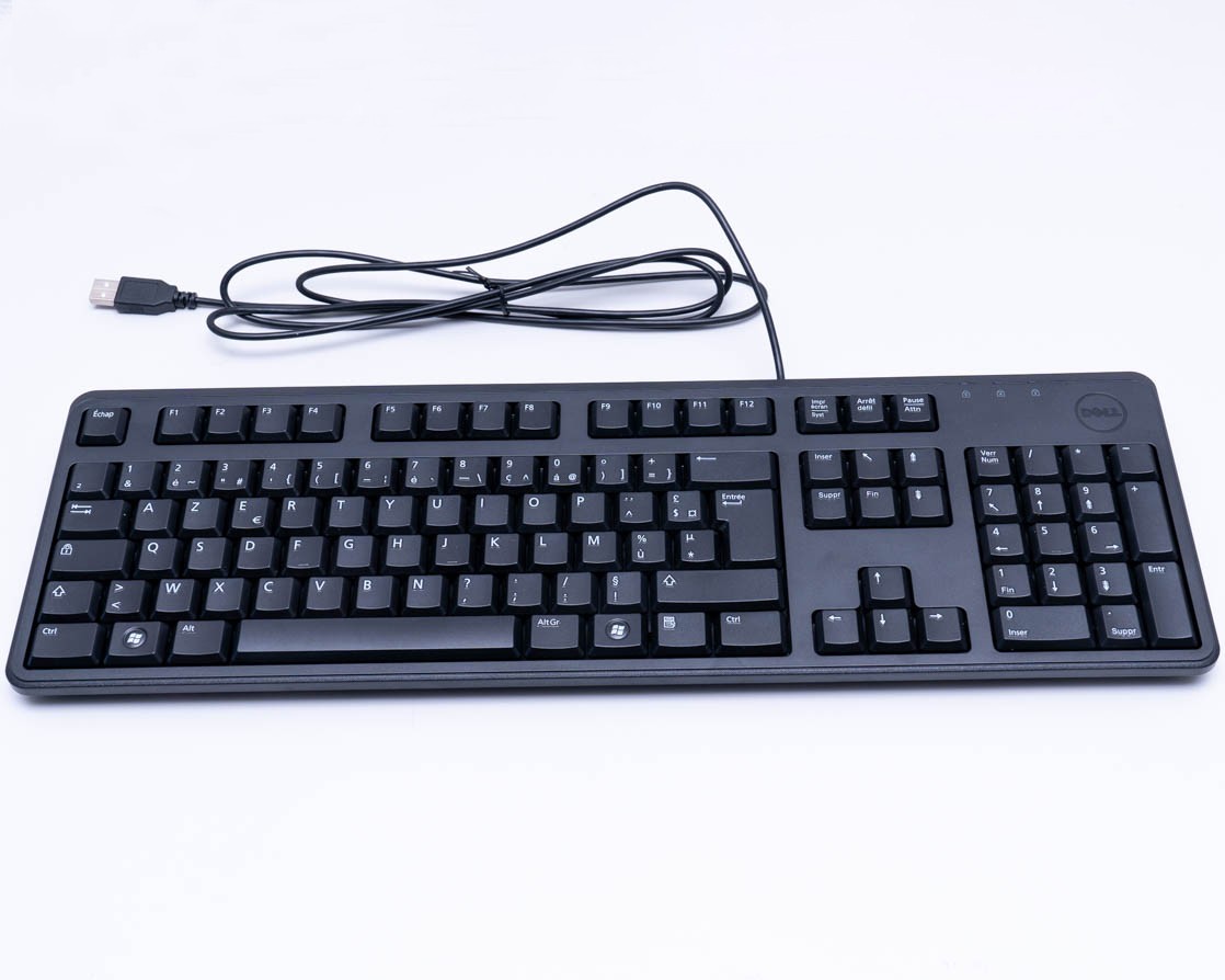 Clavier Dell KB212-B Quietkey USB Noir – Français (AZERTY)