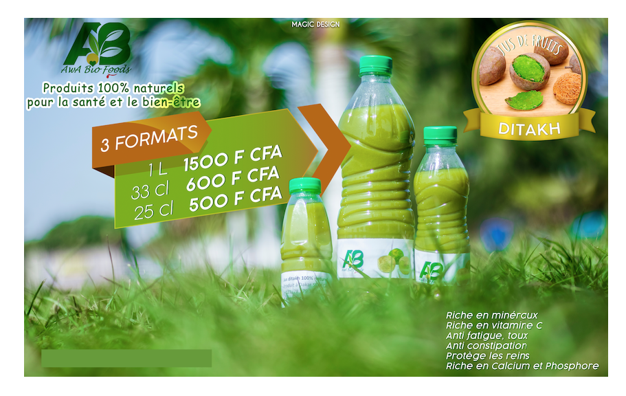 Jus de Fruits BLANCS 100% Naturel